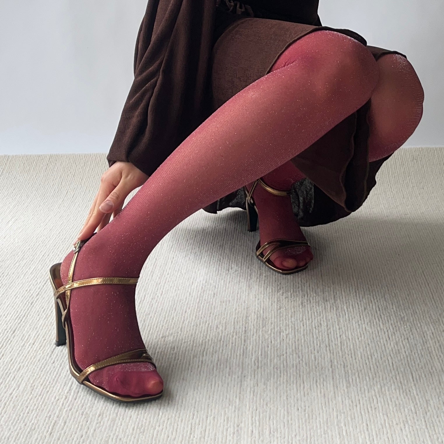 Red Sheer Tights – Moody MuMu