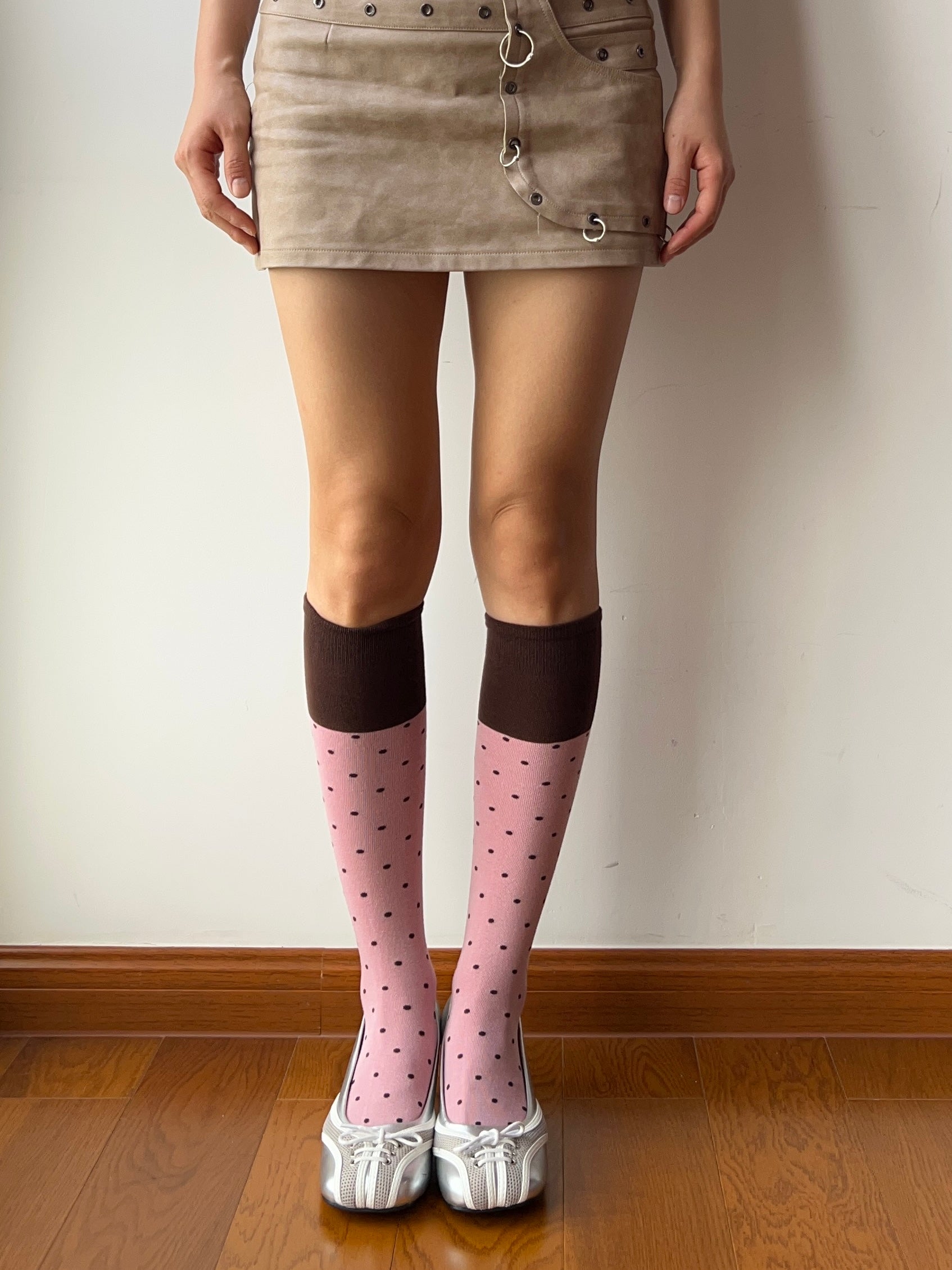 Pink Polka Dots Knee High Socks – Moody MuMu