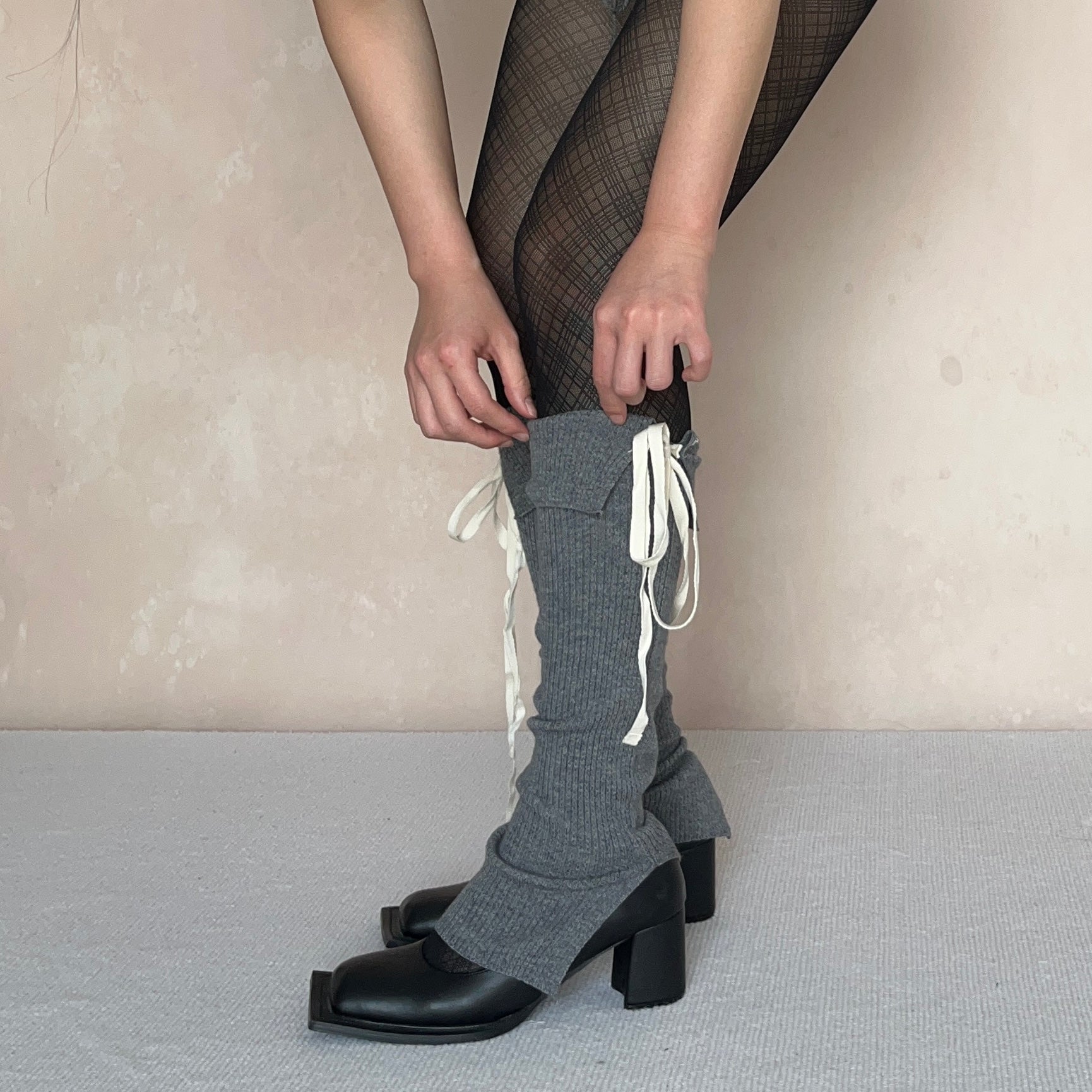 Black Check Pattern Sheer Tights – Moody MuMu